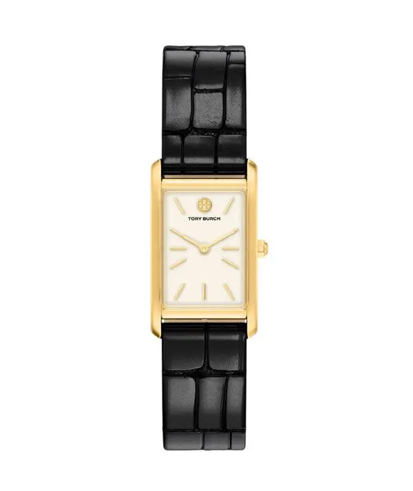 Tory Burch Slim Eleanor Watch - Ivory/gold/black