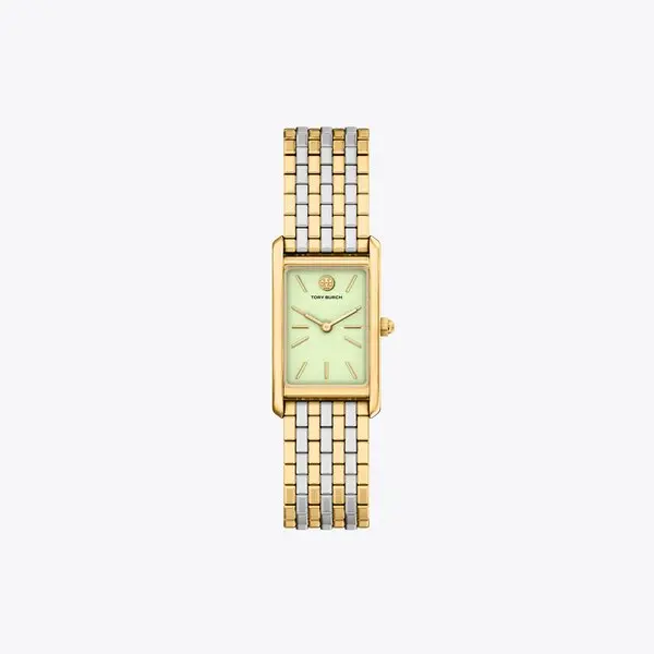 Tory Burch Slim Eleanor Watch - Mint Green/two-tone