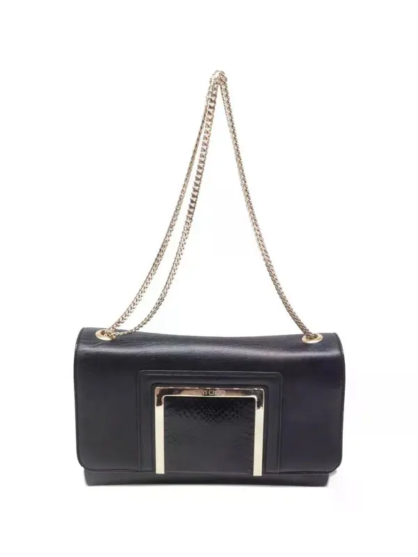 JIMMY CHOO Alba Leather Shoulder Bag