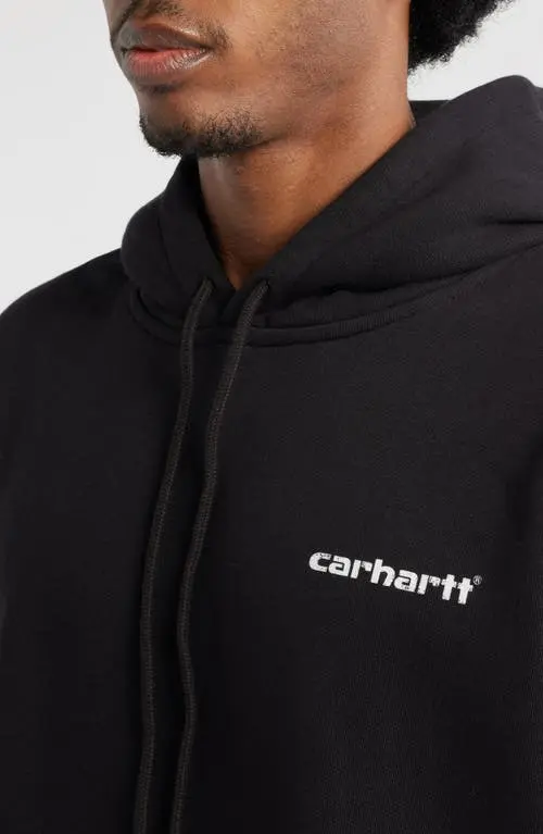 Carhartt Work In Progress Logo Hooded Sweatshirt