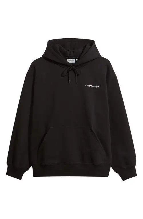 Carhartt Work In Progress Logo Hooded Sweatshirt