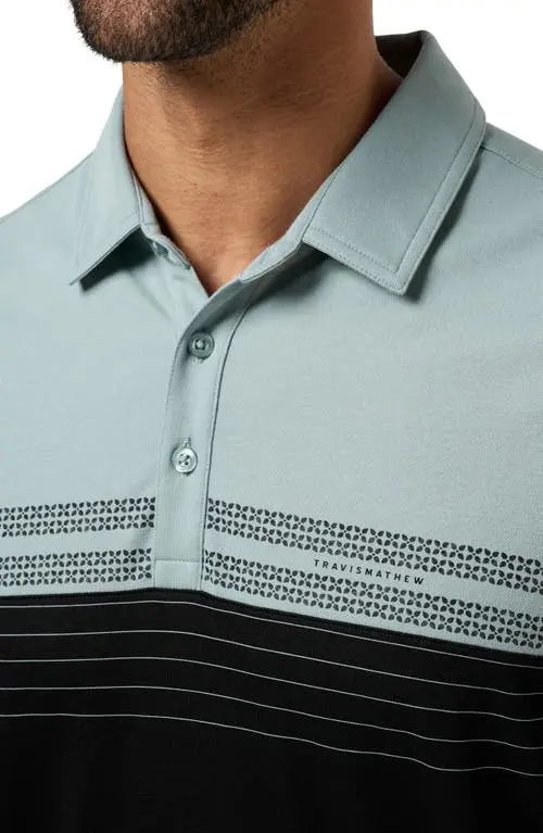 Travis Mathew Postcard Book Colorblock Polo Shirt