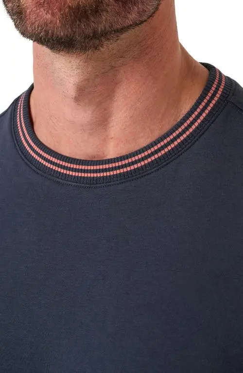 Travis Mathew Social Club Contrast Stripe Sweatshirt - Total Eclipse