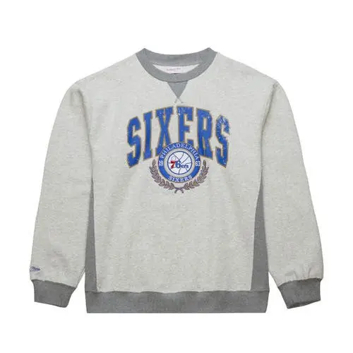 Mitchell & Ness Philadelphia 76ers Vintage Logo Pullover Sweatshirt