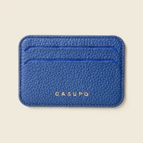 CASUPO Leather Magsafe Wallet - Cobalt