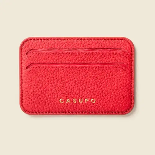 CASUPO Leather Magsafe Wallet - Red