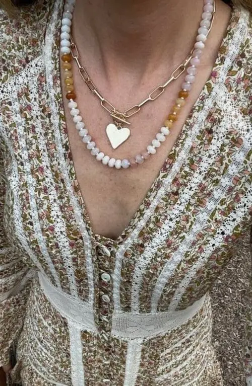 ERIN MCDERMOTT JEWELRY Chai Gemstone Necklace