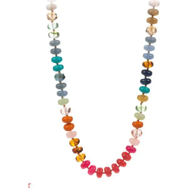 ERIN MCDERMOTT JEWELRY Painted Horizon Necklace - Red