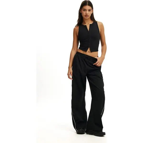 Cotton:on Active Baggy Woven Sweatpant - Black