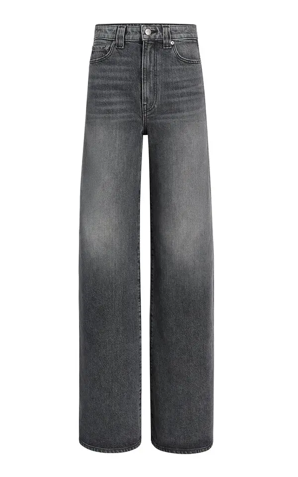 Khaite Dane Mid-rise Wide-leg Jeans