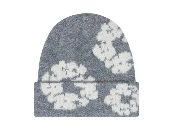 DENIM TEARS Cotton Wreath Beanie - Grey
