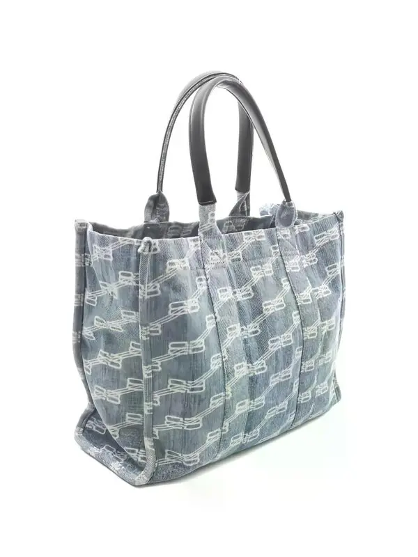 Balenciaga 2000s Logo-pattern Tote Bag