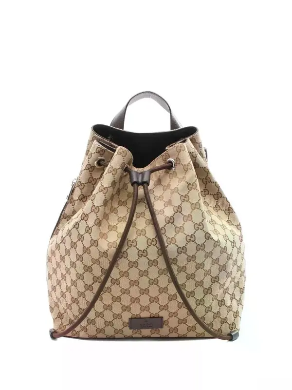 Gucci Gg Canvas Backpack