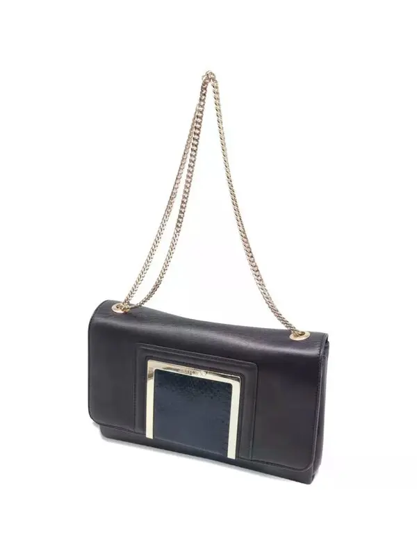 JIMMY CHOO Alba Leather Shoulder Bag
