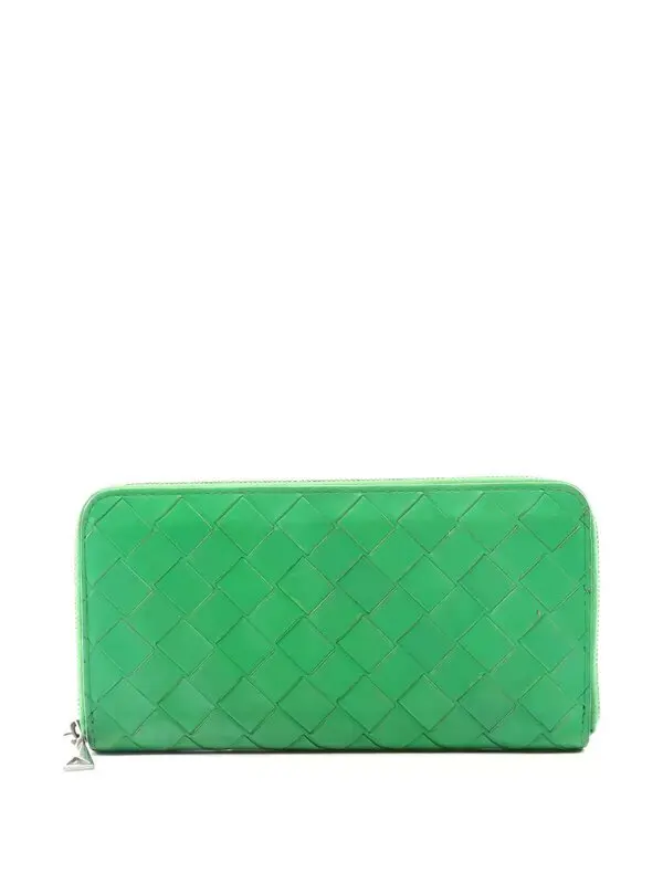 Bottega Veneta 2000 Intrecciato Wallet - Green