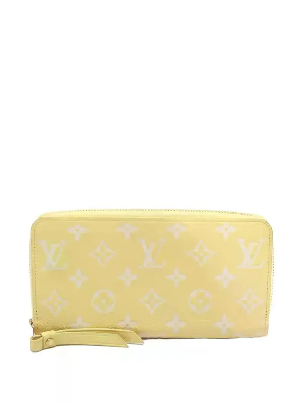 LOUIS VUITTON 2010s Monogram Empreinte Leather Wallet - Yellow