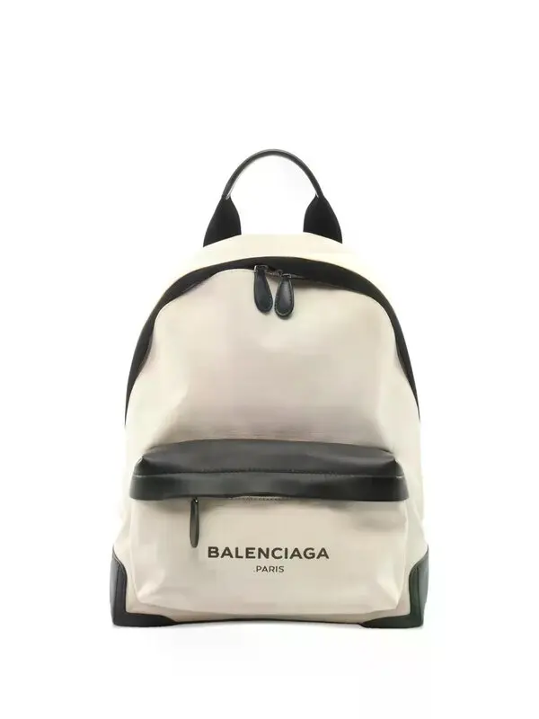 Balenciaga Logo-detail Backpack - Neutrals