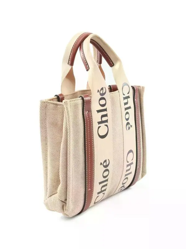 Chloé 2000s Small Woody Tote Bag - Neutrals