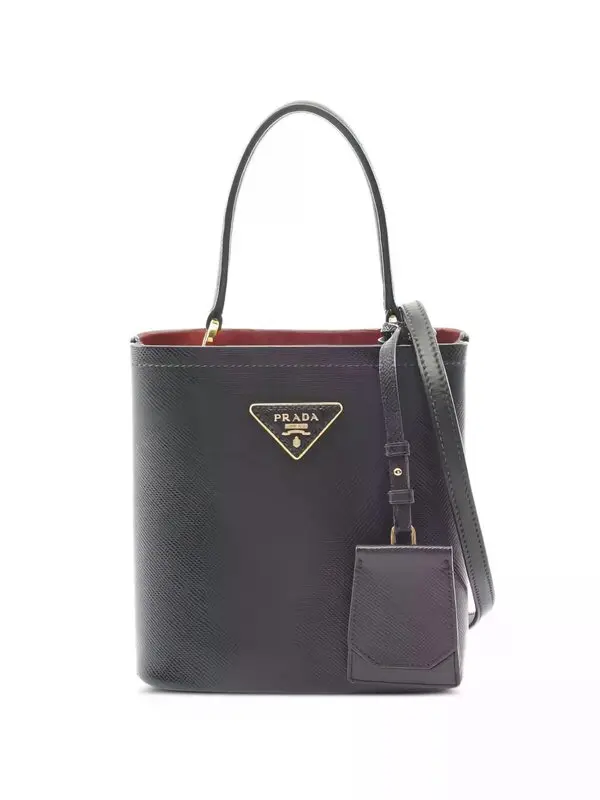 Prada 2000s Logo-plaque Bucket Bag