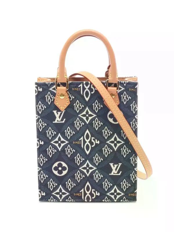 LOUIS VUITTON 2020 Monogram Jacquard Sac Plat Handbag - Blue