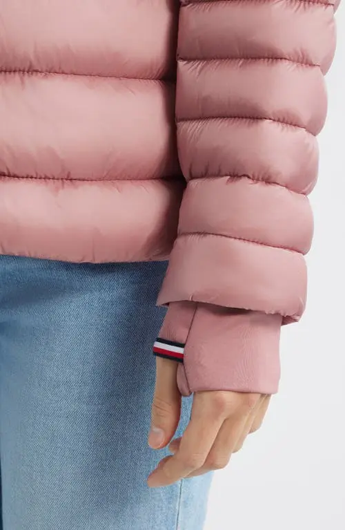 Tommy Hilfiger Packable Chevron Puffer Jacket - Bonita Pink
