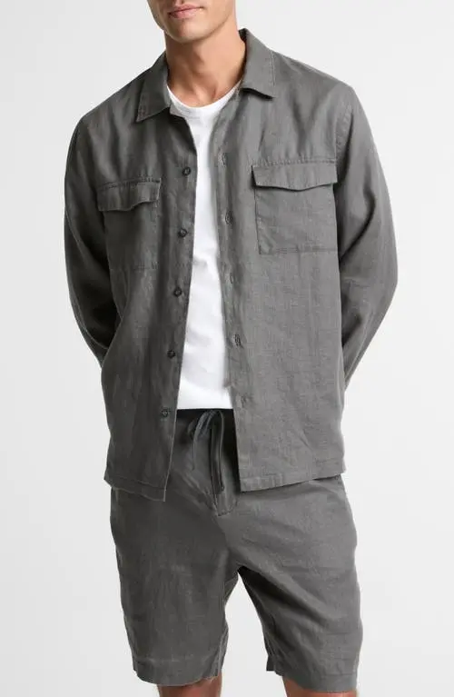 Vince Linen Garage Button-up Shirt