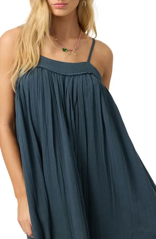 O'Neill Sai Saltwater Solids Cover-up Cotton Maxi Dress - Slate