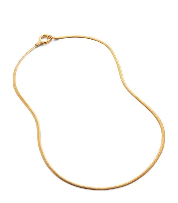 Monica Vinader Vermeil Snake Chain Necklace - Gold