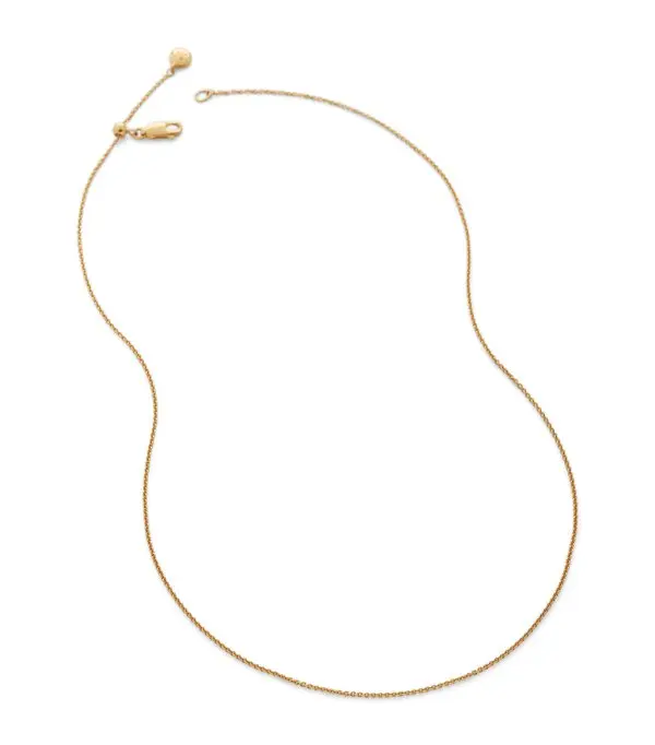 Monica Vinader Vermeil Fine Chain Necklace - Gold