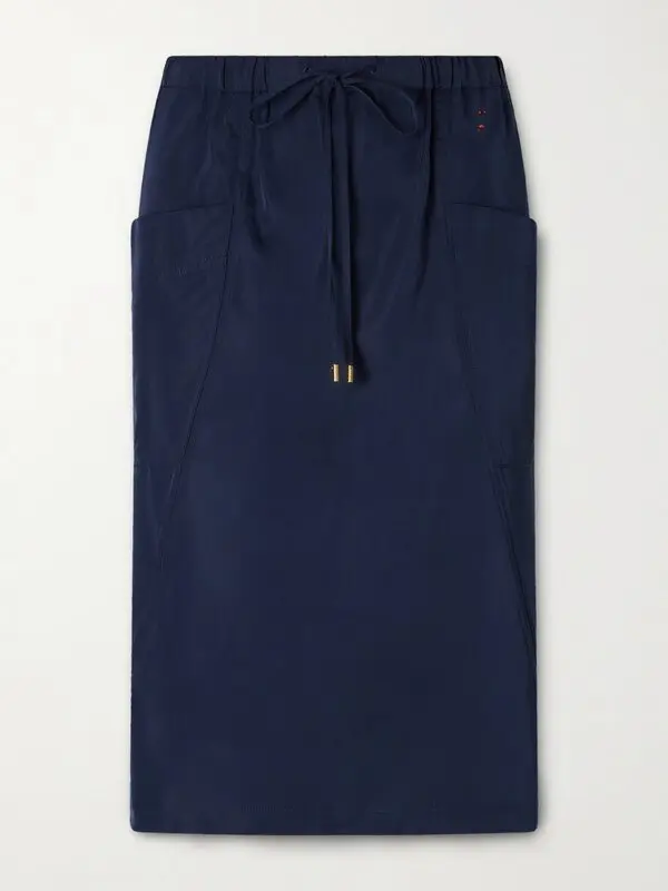 Alaïa Column Shell Skirt - Blue