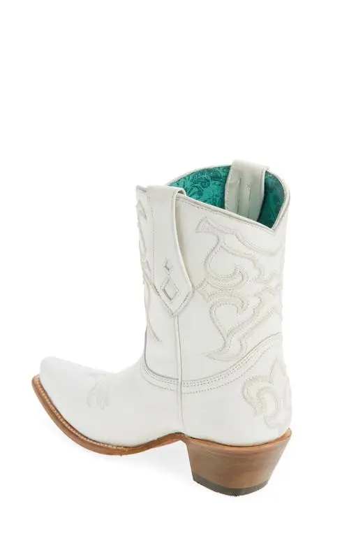 CORRAL Embroidered Western Boots - White