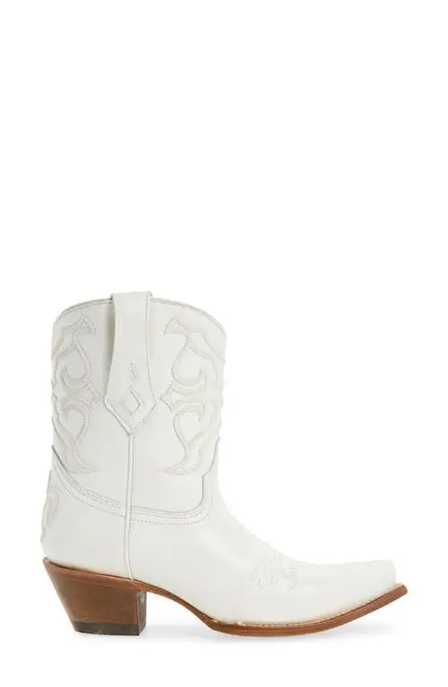 CORRAL Embroidered Western Boots - White