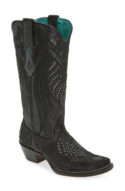 CORRAL Overlay Mid Calf Western Boot