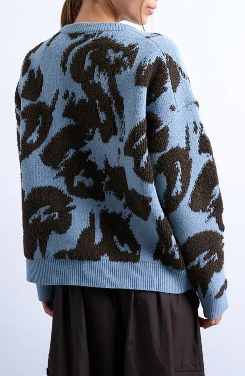 Topshop Loop Textured Pattern Sweater