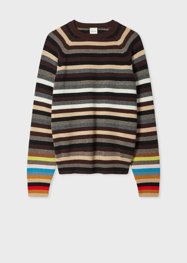 Paul Smith Contrast Stripe Knitted Sweater