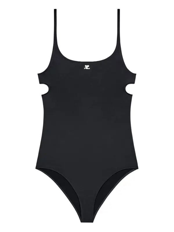 COURREGES Cut-out One-piece Swimsuit - Black