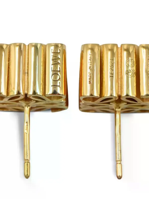 Loewe 20s Motif Stud Earrings - Gold