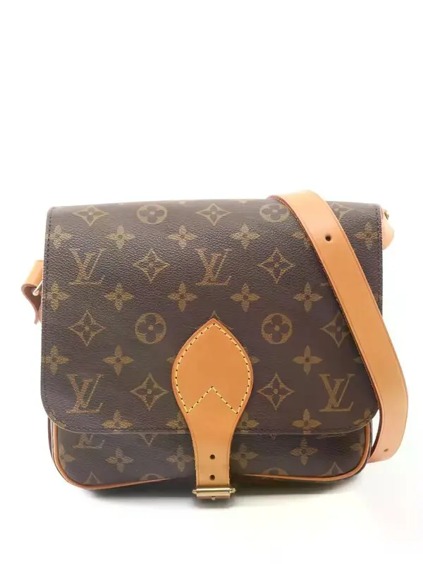 LOUIS VUITTON 1990 Mm Cartouchière Shoulder Bag - Brown