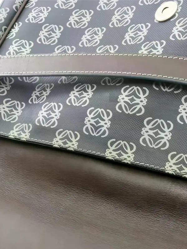 Loewe 2000s Anagram Shoulder Bag - Grey