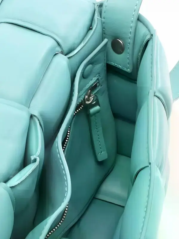 Bottega Veneta 10s Intrecciato Shoulder Bag - Blue