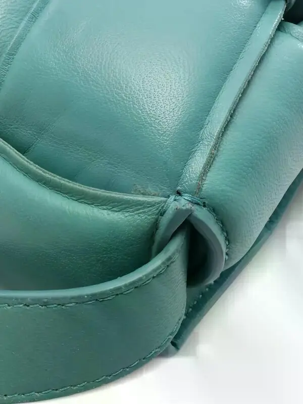 Bottega Veneta 10s Intrecciato Shoulder Bag - Blue