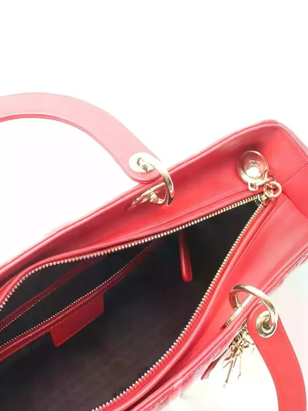 Dior 2010s Lady Canage-pattern Tote Bag - Red
