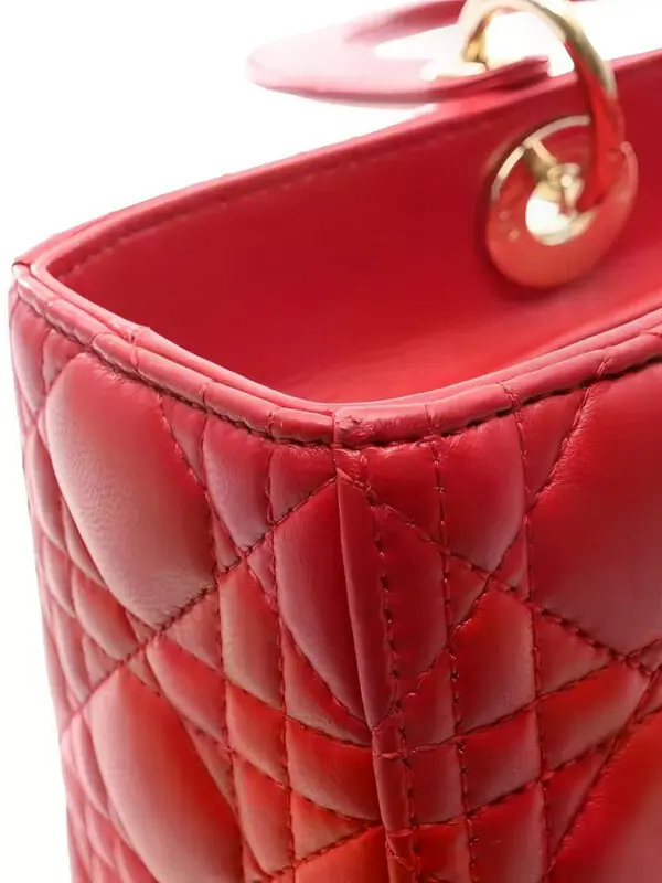 Dior 2010s Lady Canage-pattern Tote Bag - Red