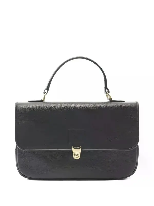 Burberry 2010s Shadow Horse Leather Tote Bag