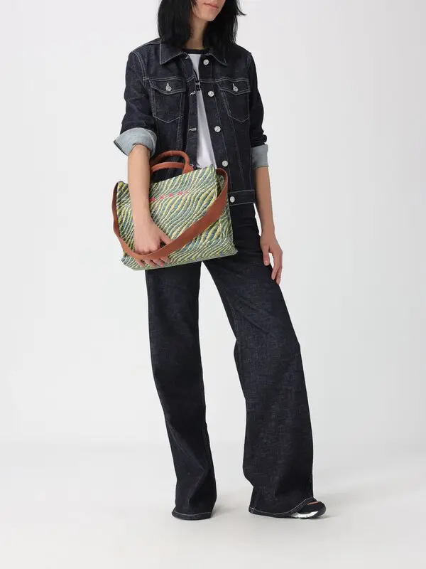 Marni High Rise Wide Leg Jeans - Blue