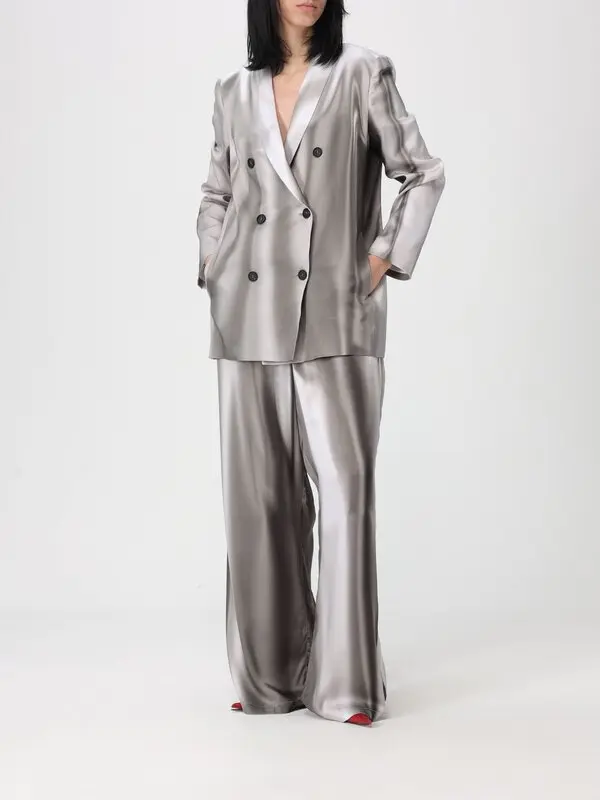 DIESEL® Cupro And Viscose Blend Palazzo Trousers