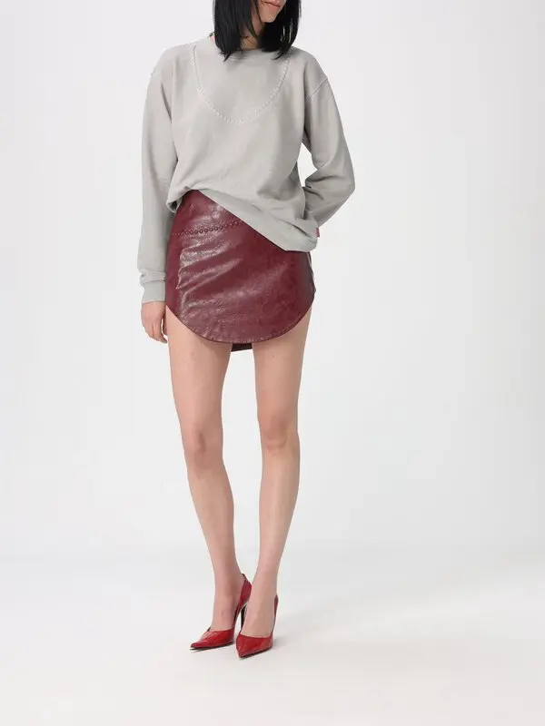 DIESEL® Faux Leather Mini Skirt