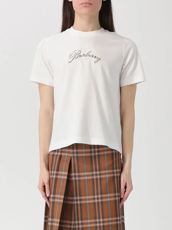 Burberry Embroidered Logo T-shirt - White