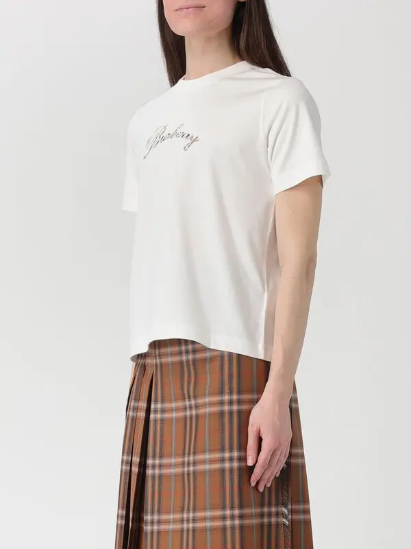 Burberry Embroidered Logo T-shirt - White