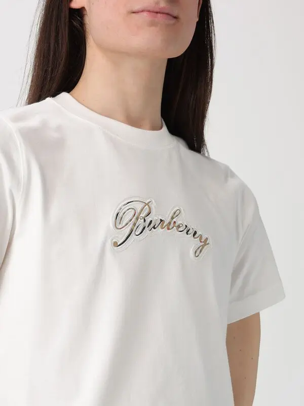 Burberry Embroidered Logo T-shirt - White